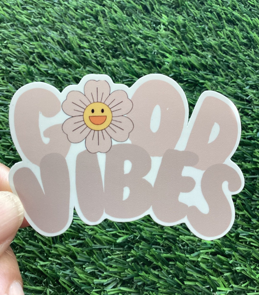 Good Vibes Sticker, Sticker, Laptop Sticker, Happy Sticker, Quote ...