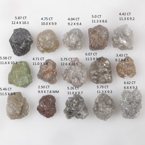 Natural Rough Diamond, Raw Diamond, Uncut Diamond, Grey Color Rough ...