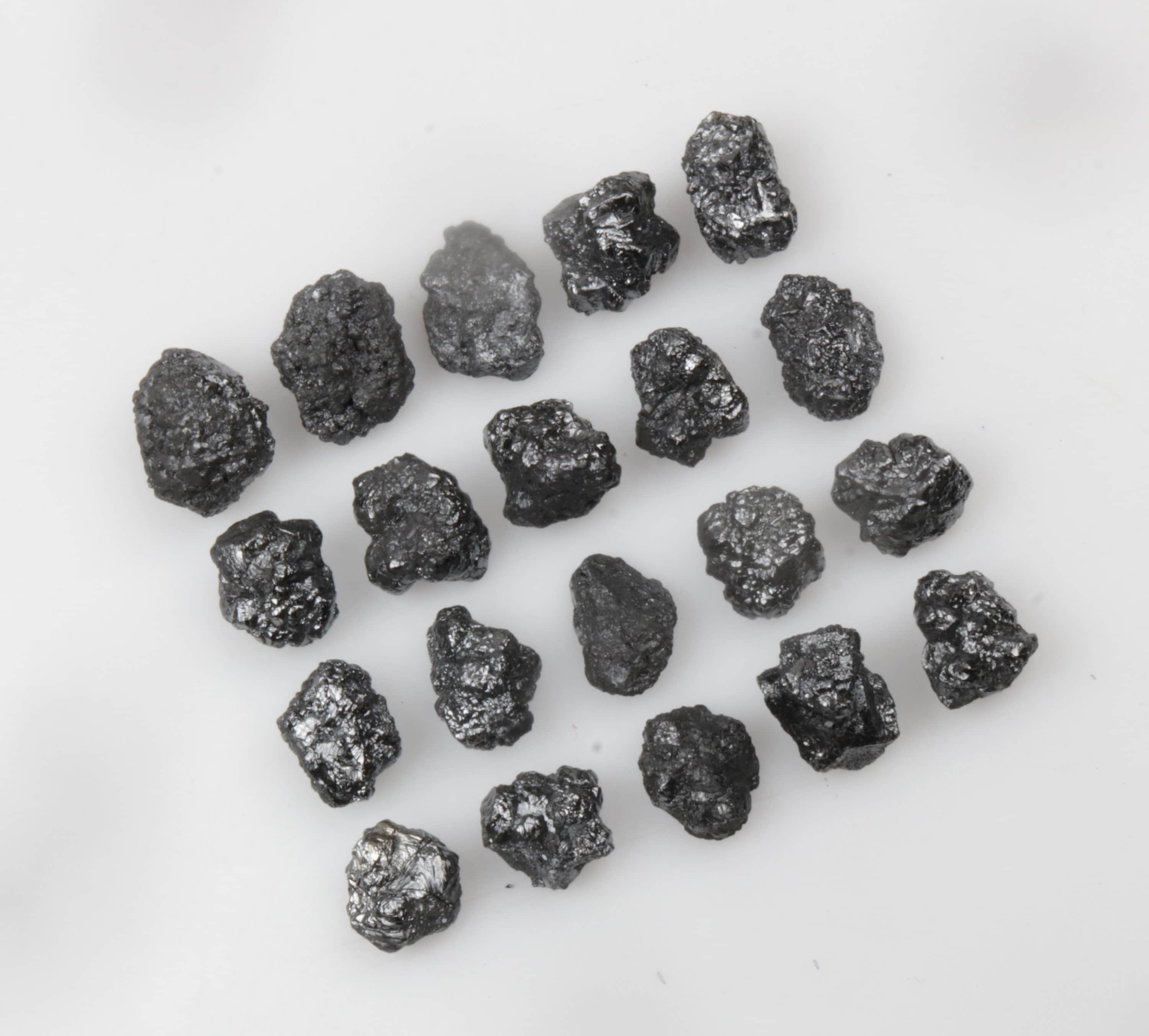 Natural Loose Rough Diamond, Raw Diamond, Uncut Diamond, Black Color ...