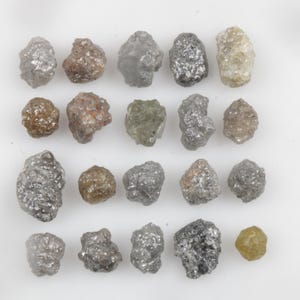 Natural Rough Diamond, Raw Diamond, Uncut Diamond, Grey Color Rough ...