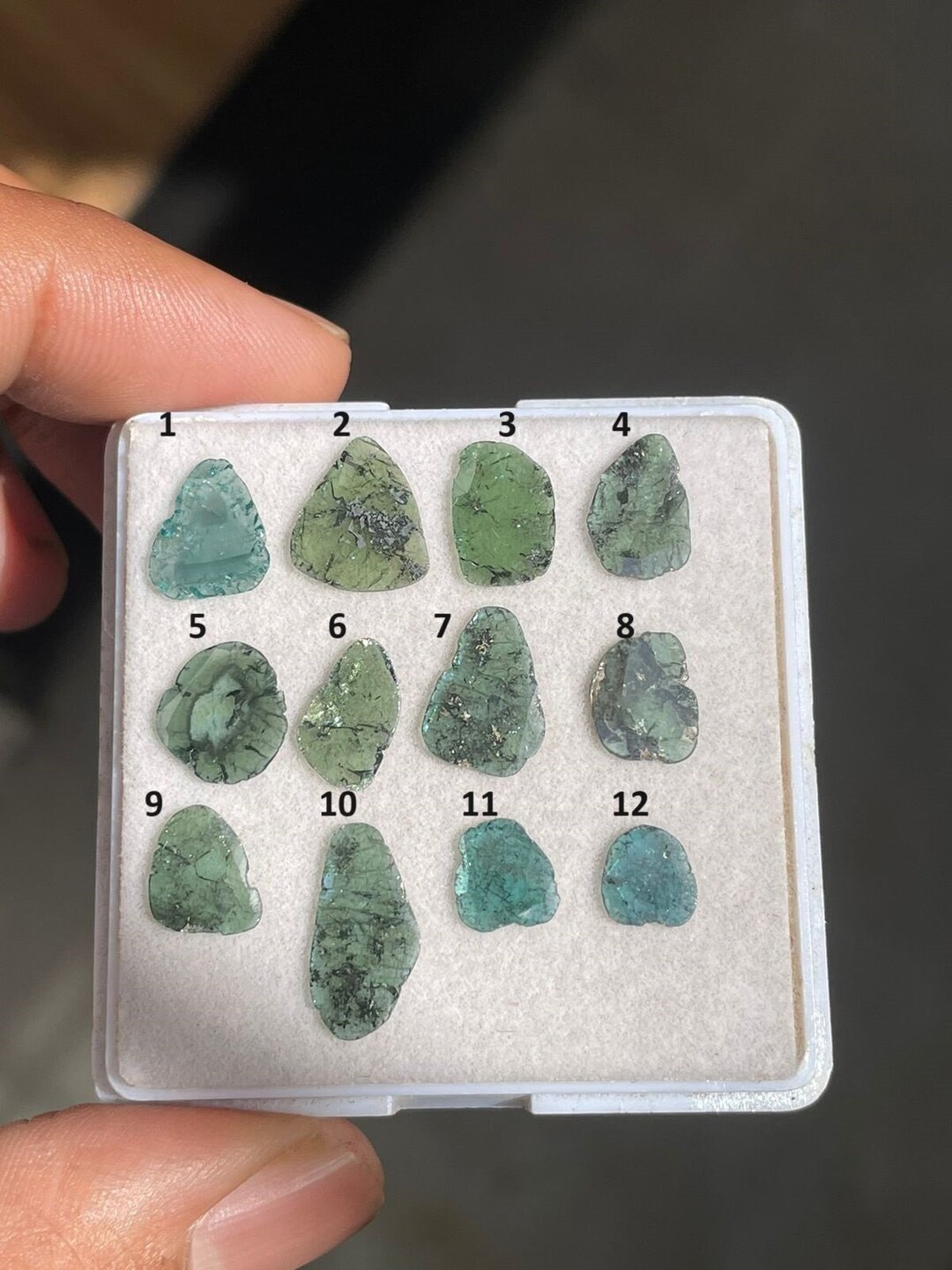 Natural Loose Slice Diamond, Blue Color Slice Diamond, Polki Diamond ...
