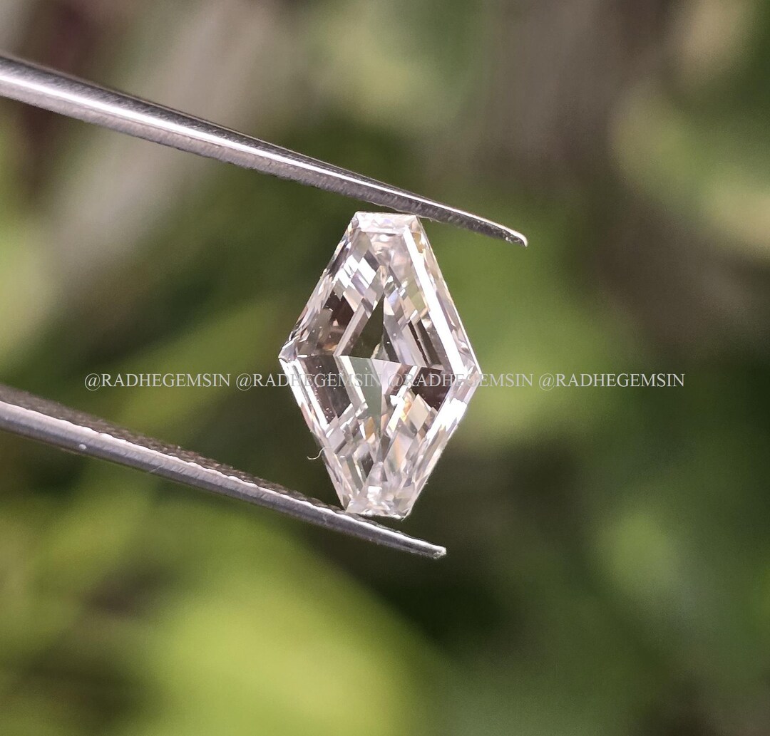 Modified Lozenge Cut Lab Grown Diamond, Step Cut Lozenge CVD Diamond ...
