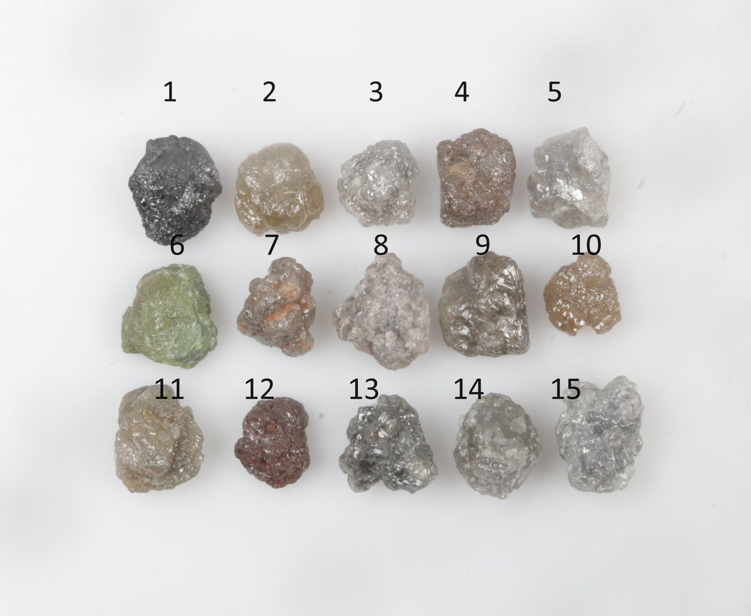 Natural Rough Diamond, Raw Diamond, Uncut Diamond, Grey Color Rough ...