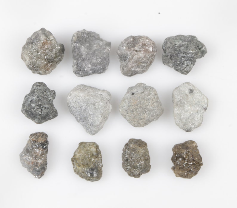 Natural Rough Diamond, Raw Diamond, Uncut Diamond, Fancy/grey Color ...