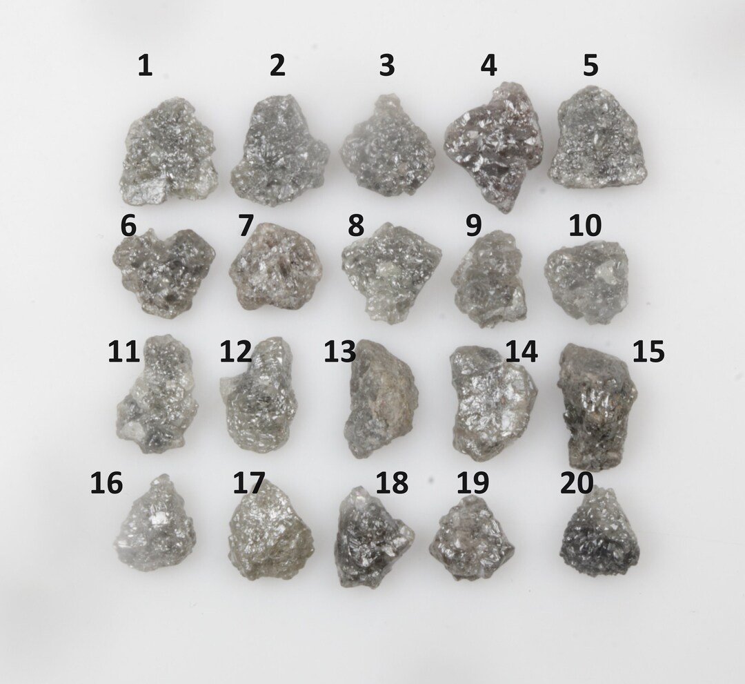 Natural Rough Diamond, Raw Diamond, Uncut Diamond, Grey Color Rough ...