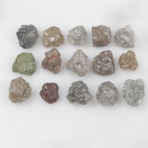 Natural Rough Diamond, Raw Diamond, Uncut Diamond, Grey Color Rough ...