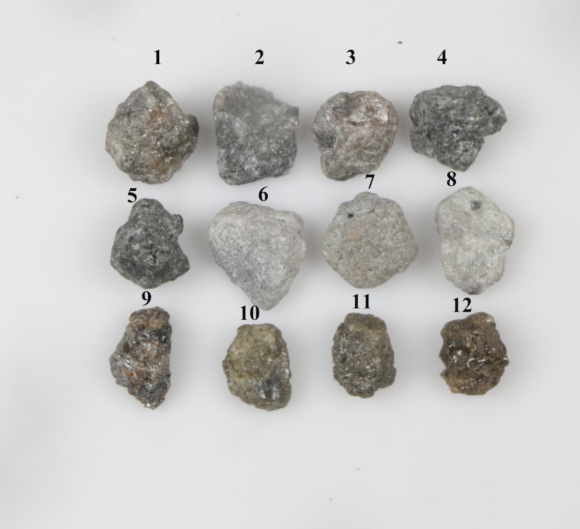 Natural Rough Diamond, Raw Diamond, Uncut Diamond, Fancy/grey Color ...