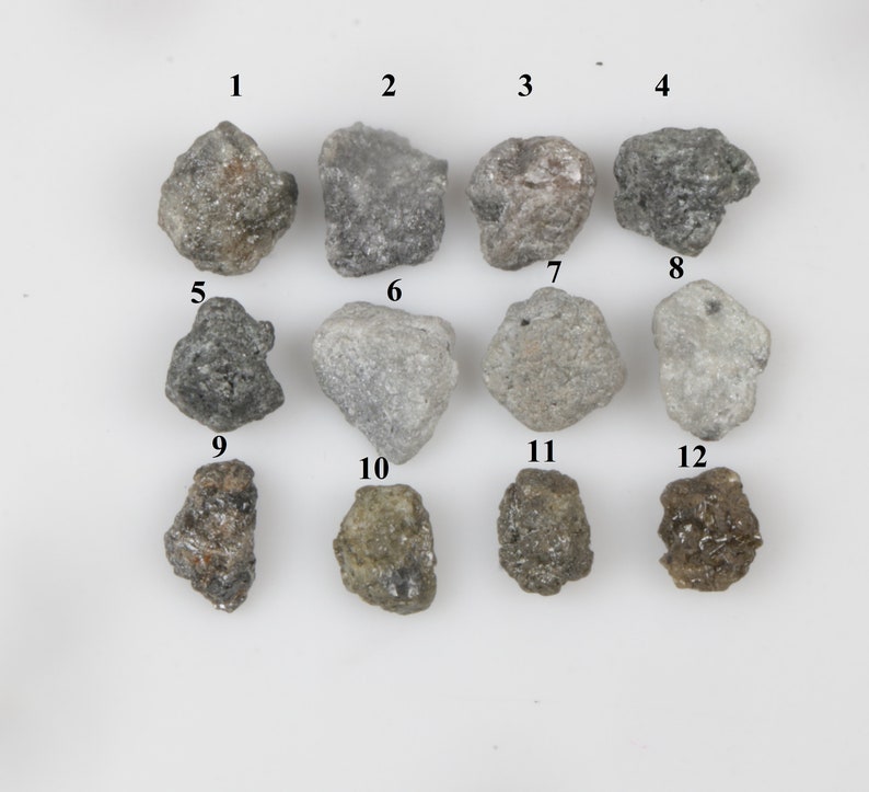 Natural Rough Diamond, Raw Diamond, Uncut Diamond, Fancy/grey Color ...