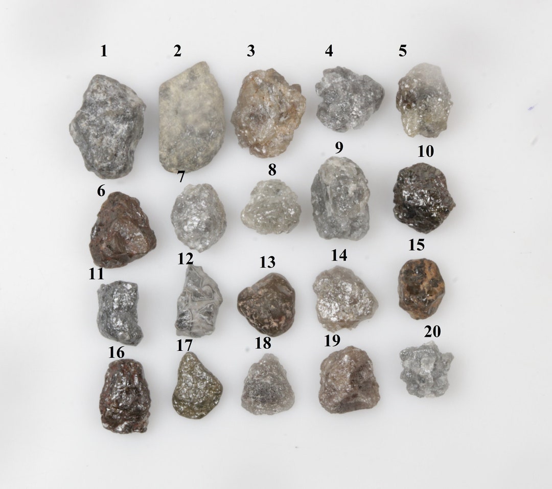 Natural Rough Diamond, Raw Diamond, Uncut Diamond, Grey Color Rough ...