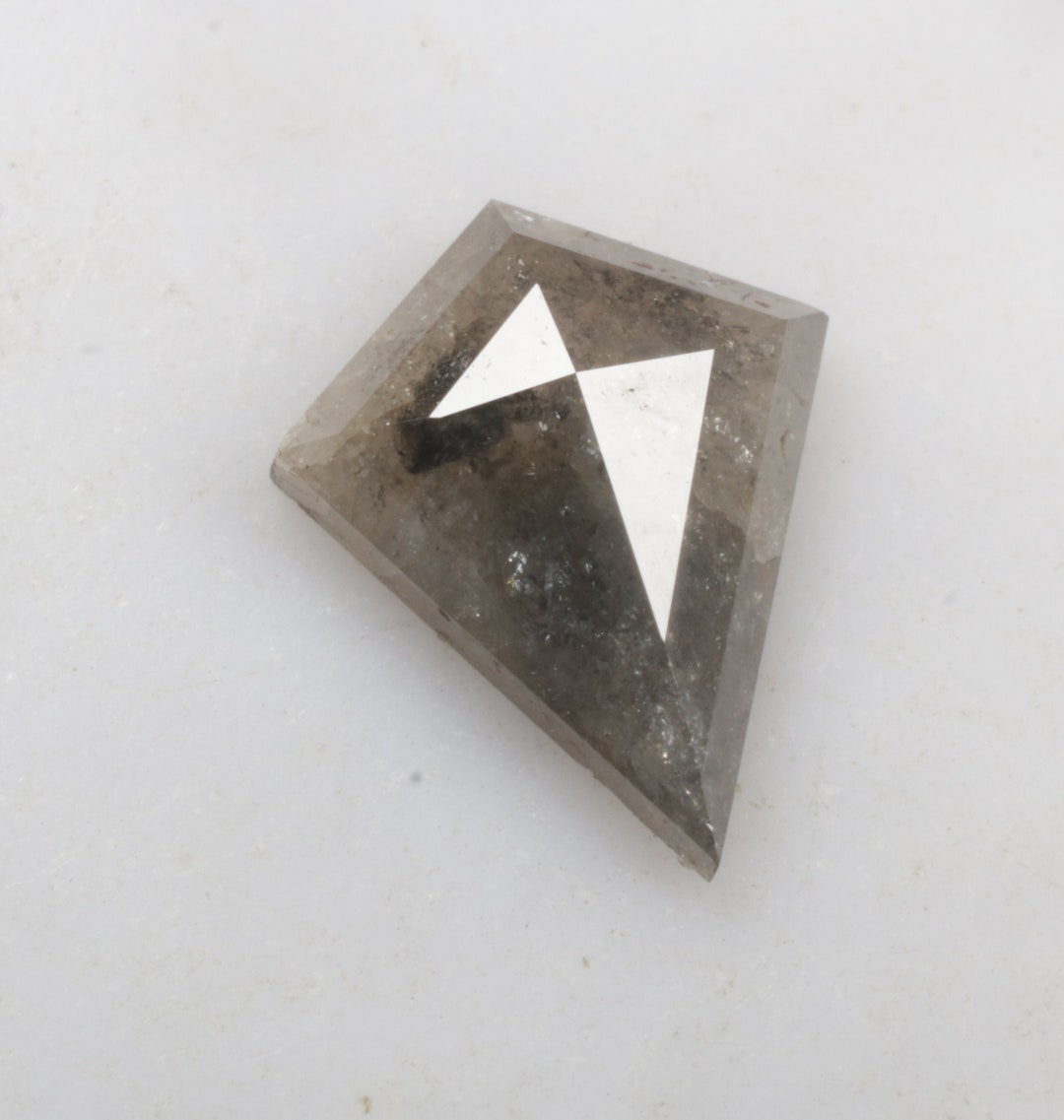 1.03 CT 9.2 X 7.5 MM Natural Loose Kite Shape Diamond, Grey Color Kite ...