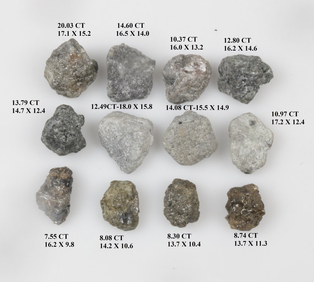 Natural Rough Diamond, Raw Diamond, Uncut Diamond, Fancy/grey Color ...