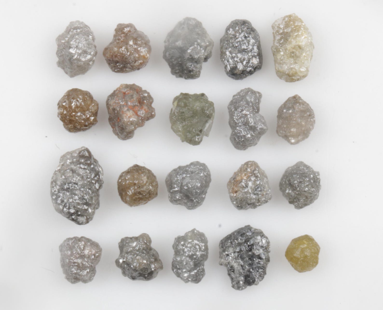 Natural Rough Diamond, Raw Diamond, Uncut Diamond, Grey Color Rough ...