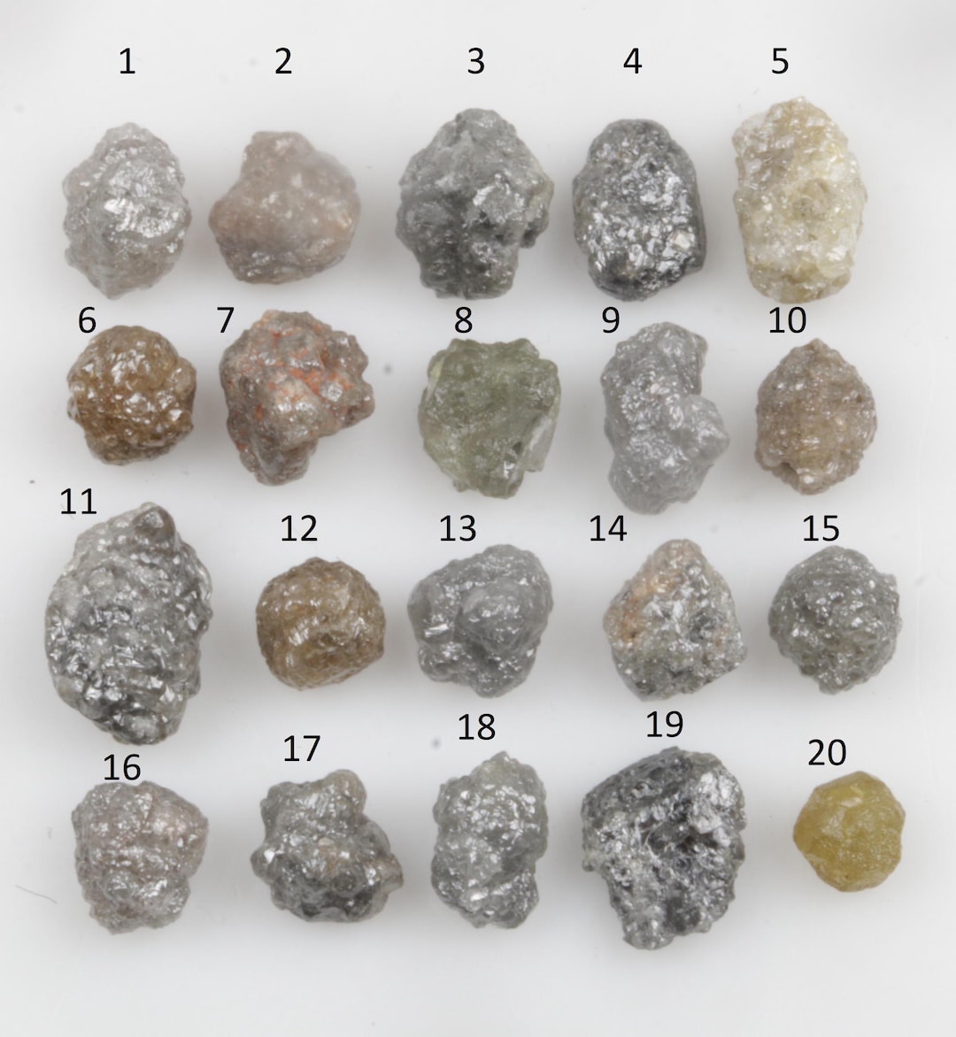 Natural Rough Diamond, Raw Diamond, Uncut Diamond, Grey Color Rough ...