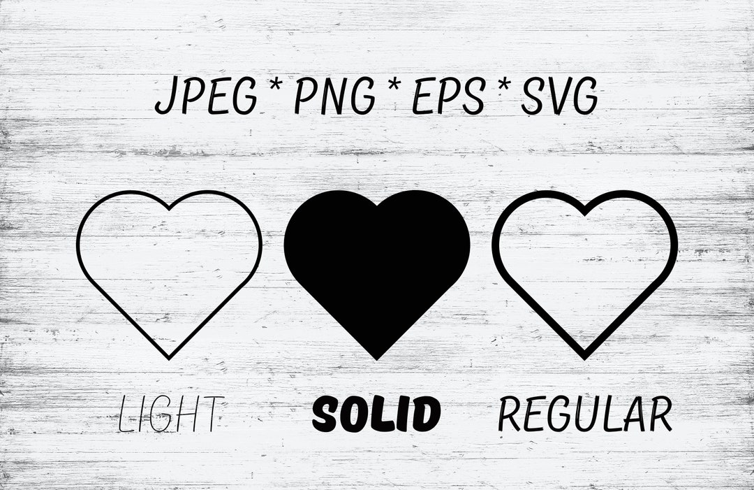 Heart SVG, PNG, EPS, Instant Download, Digital Download, Heart Bundle ...
