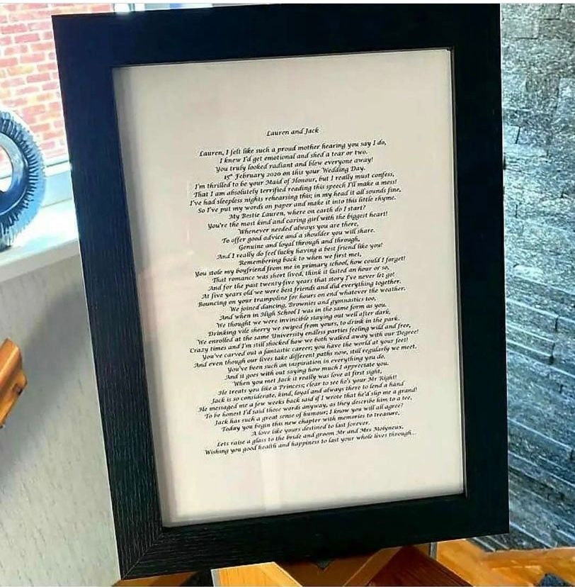 Personalised Poem Digital - Etsy