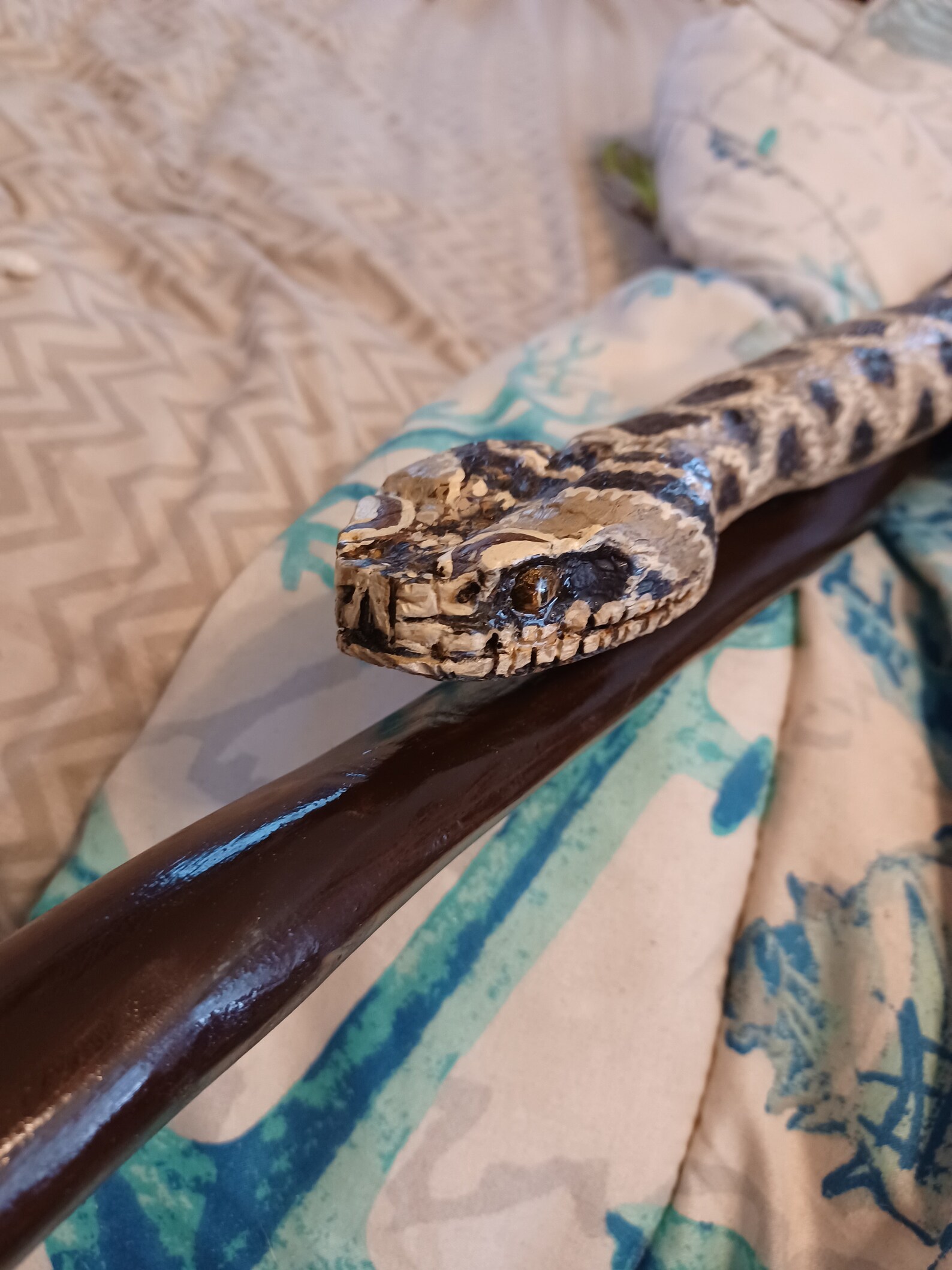 Pre Order Hand Carved Rattlesnake Walking Stick - Etsy Canada