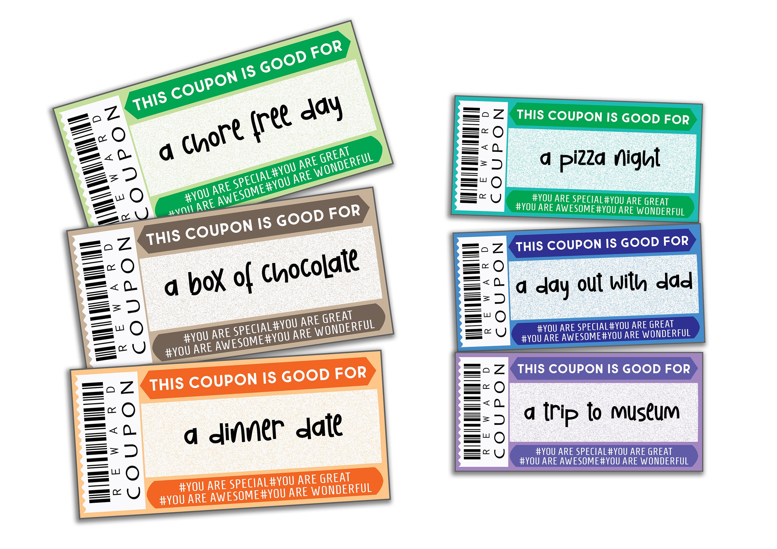 PRINTABLE REWARD COUPON Printable Blank Coupons Kids - Etsy
