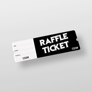 RAFFLE TICKETS, Raffle Ticket, Printable Activity Raffle Ticket ...
