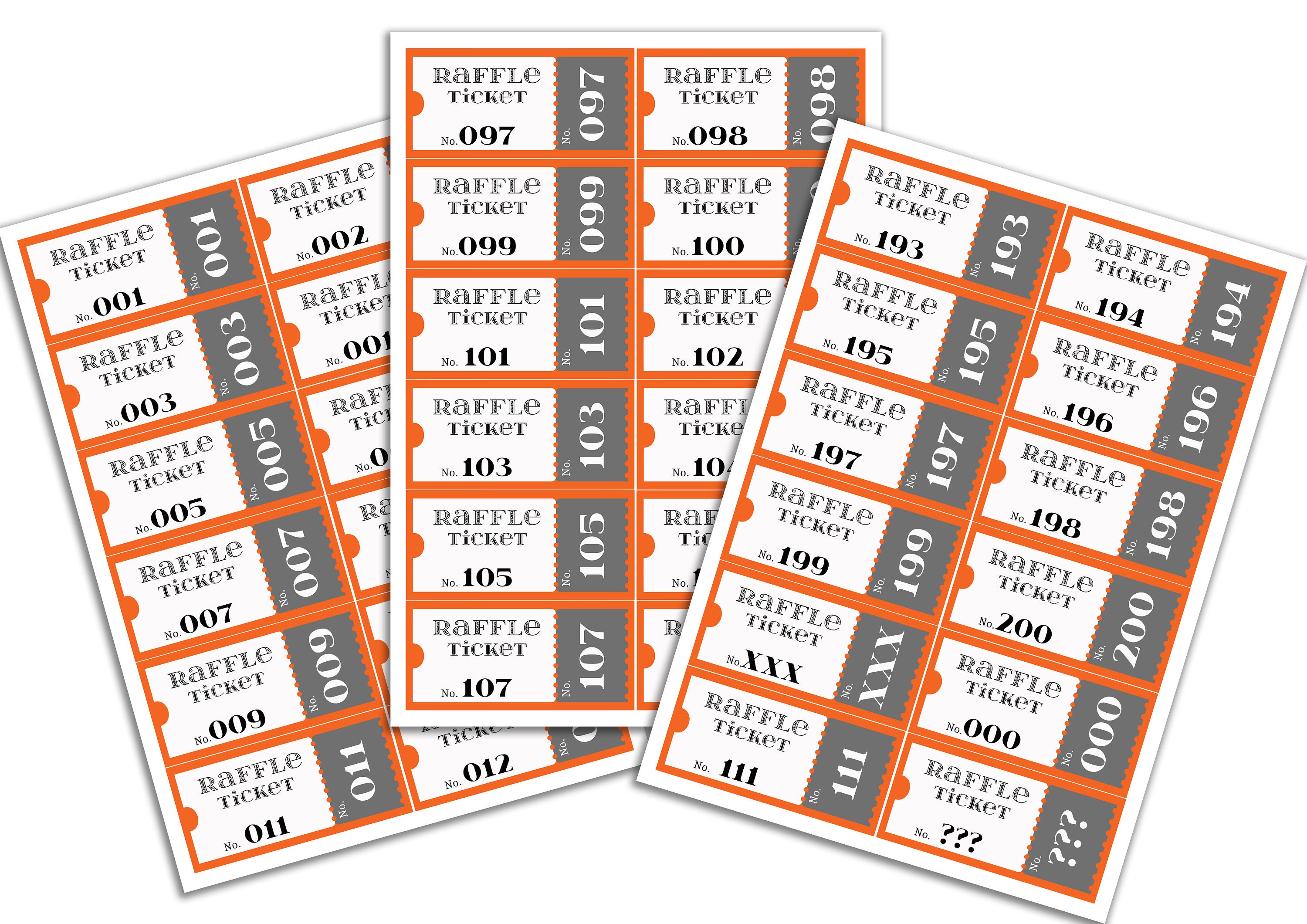 RAFFLE TICKET COUPON, Raffle Ticket Printable, Activity Raffle Ticket ...