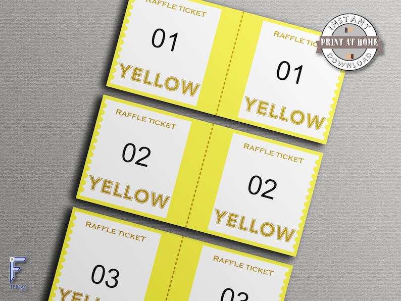 COLORED RAFFLE TICKETS, Raffle Ticket, Activity Raffle Ticket Numbers ...