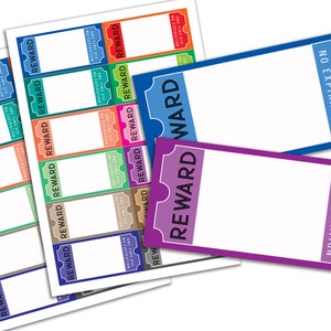 PRINTABLE REWARD COUPONS, Reward Coupons for Kids, Reward Tokens for ...