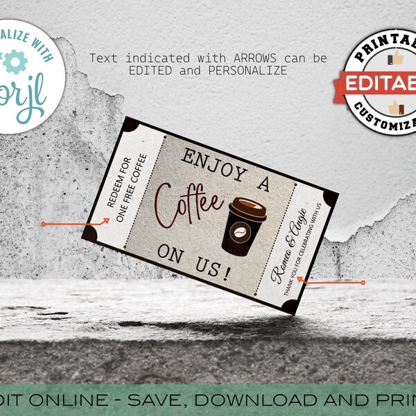 Coffee Voucher Template - Etsy
