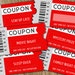 REWARD COUPON TICKET, Printable Reward Coupons, Editable Coupons, Kids ...