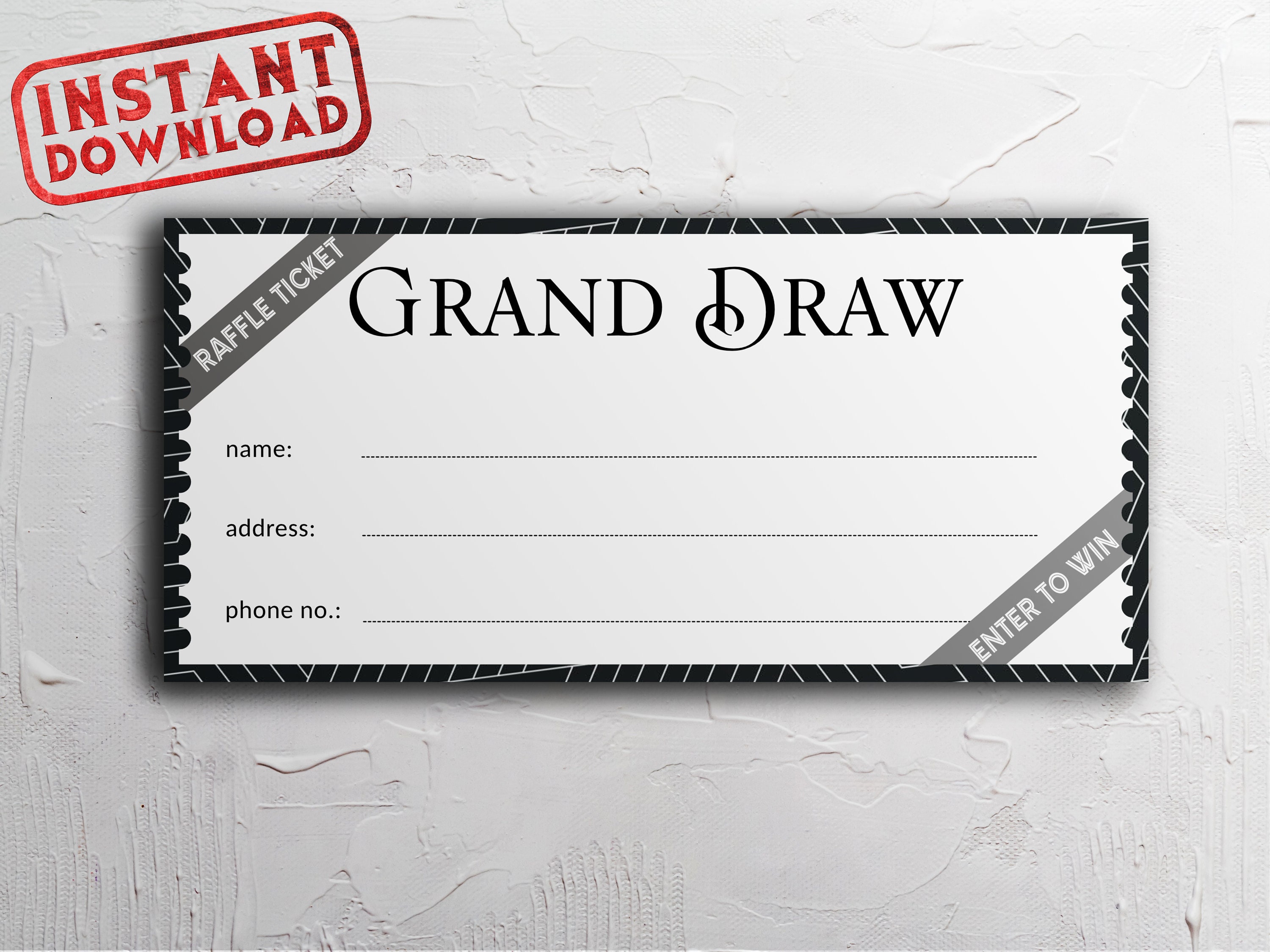 Raffle Ticket Border