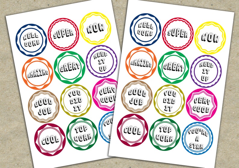 REWARD TOKEN Printable Token Coupons Reward Token Kids Activity Reward ...