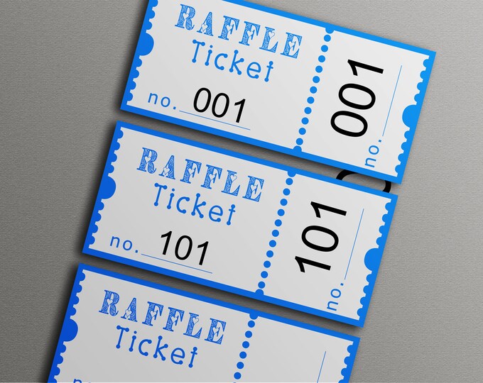 RAFFLE TICKET NUMBERS, Raffle Ticket, Activity Raffle Ticket ...