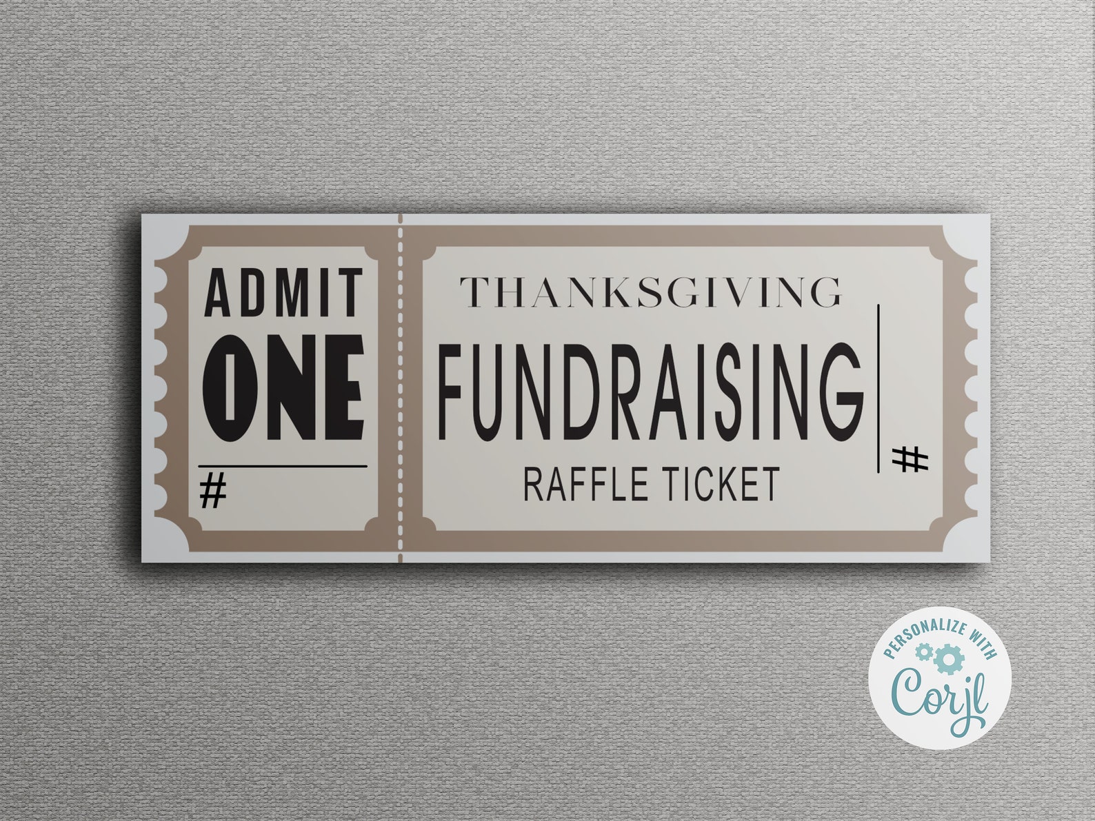 EDITABLE, Printable Raffle Ticket Coupon, Blank Raffle Ticket, Activity ...