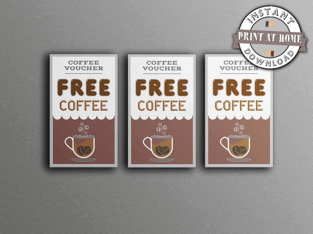 FREE COFFEE TICKET Vouchers, Coffee Tickets, Event Ticket, Activity ...