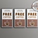 Printable Free Coffee Voucher Ticket (PDF & PNG) - Etsy
