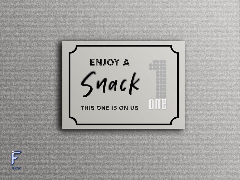 ENJOY A SNACK VOUCHER, Snack Tickets, Event Ticket, Activity Meal ...