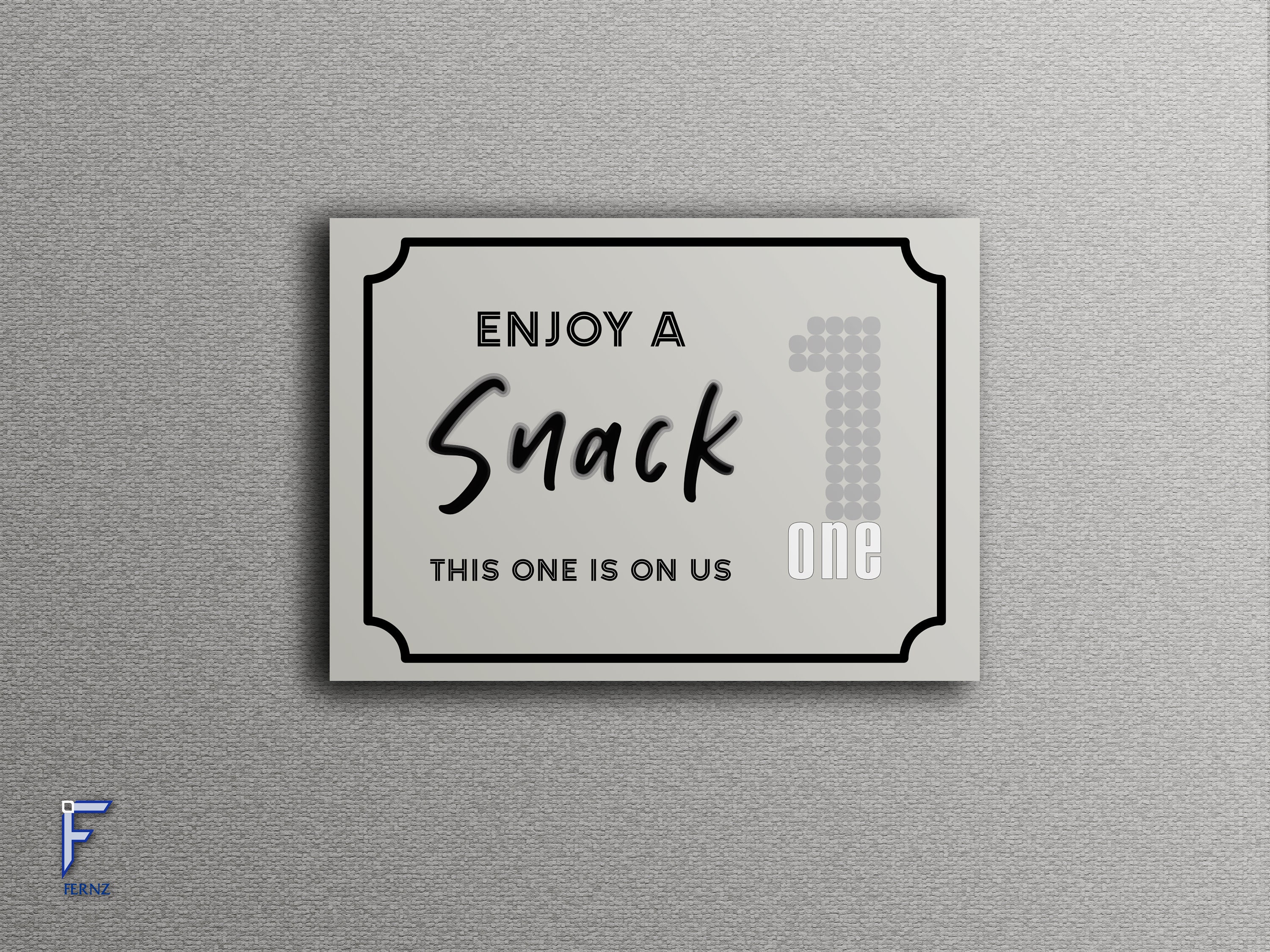 ENJOY A SNACK VOUCHER, Snack Tickets, Event Ticket, Activity Meal ...