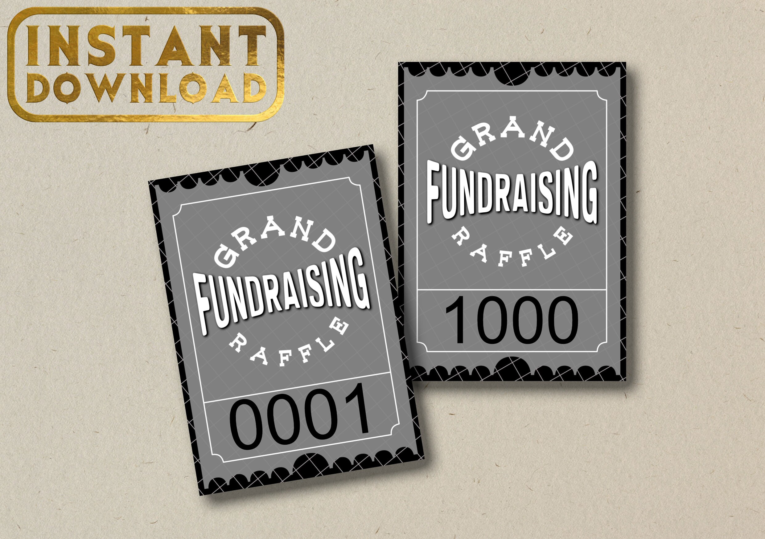 GRAND FUNDRAISING RAFFLE Tickets, Fundraising Tickets, Activity Ticket ...
