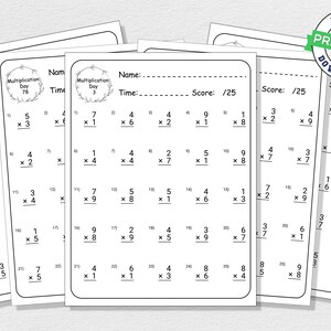 100 Days Math Workbook - Grade 3 - Multiplication, Math Workbook Png ...