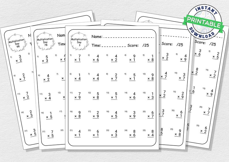 100 Days Math Workbook - Grade 3 - Multiplication, Math Workbook Png ...