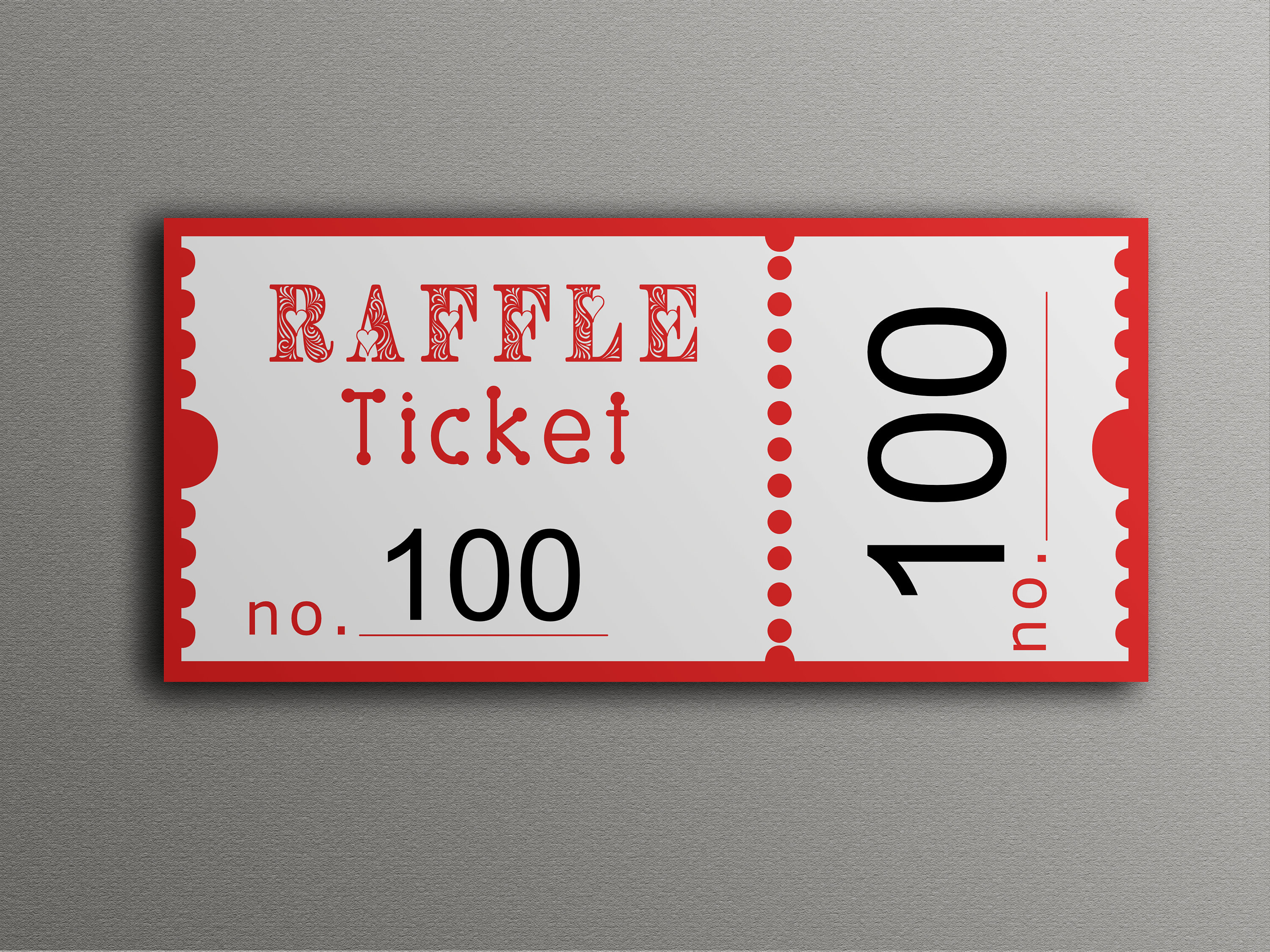 RAFFLE TICKET COUPON, Raffle Ticket, Activity Raffle Ticket ...