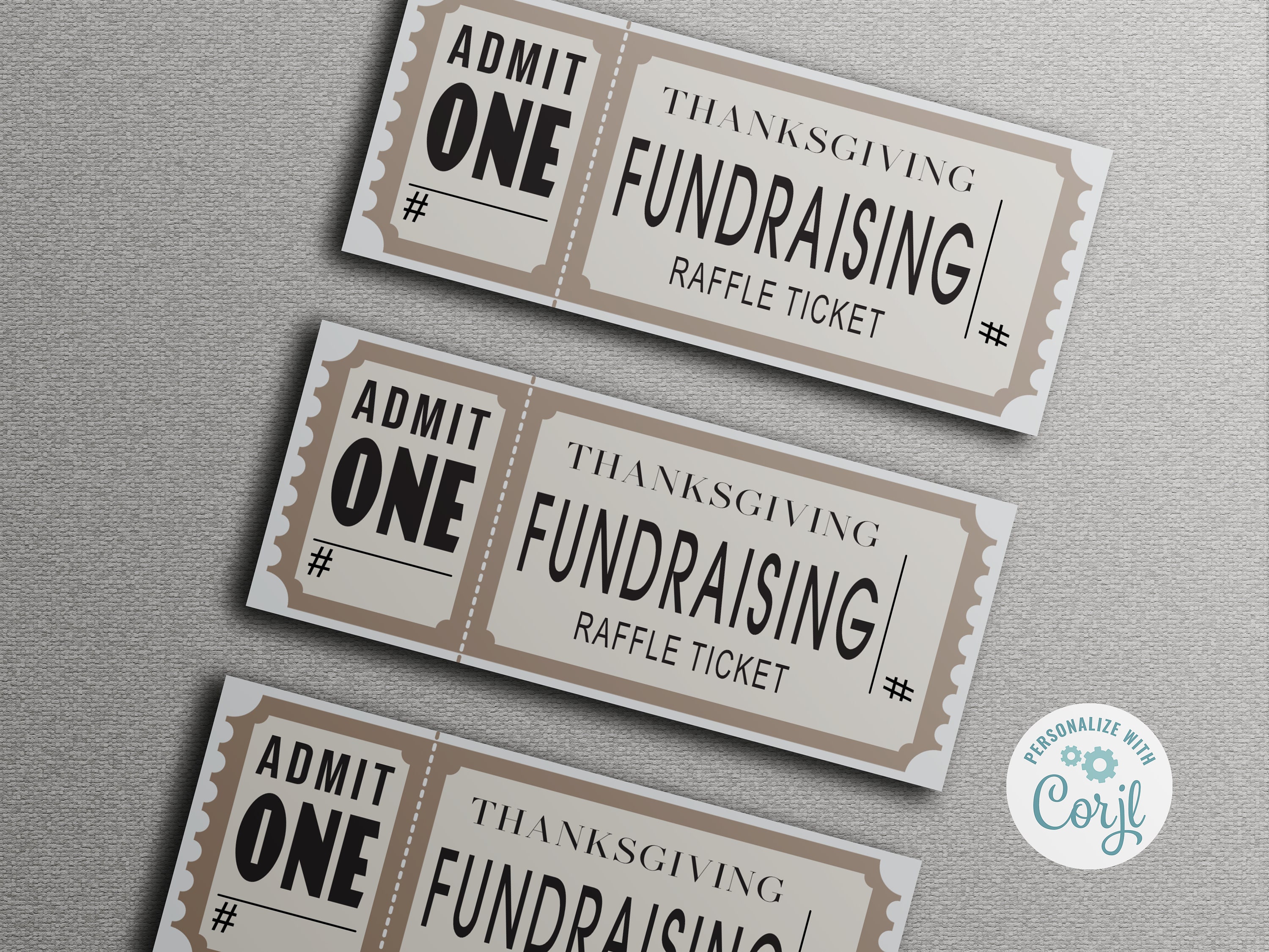 EDITABLE, Printable Raffle Ticket Coupon, Blank Raffle Ticket, Activity ...