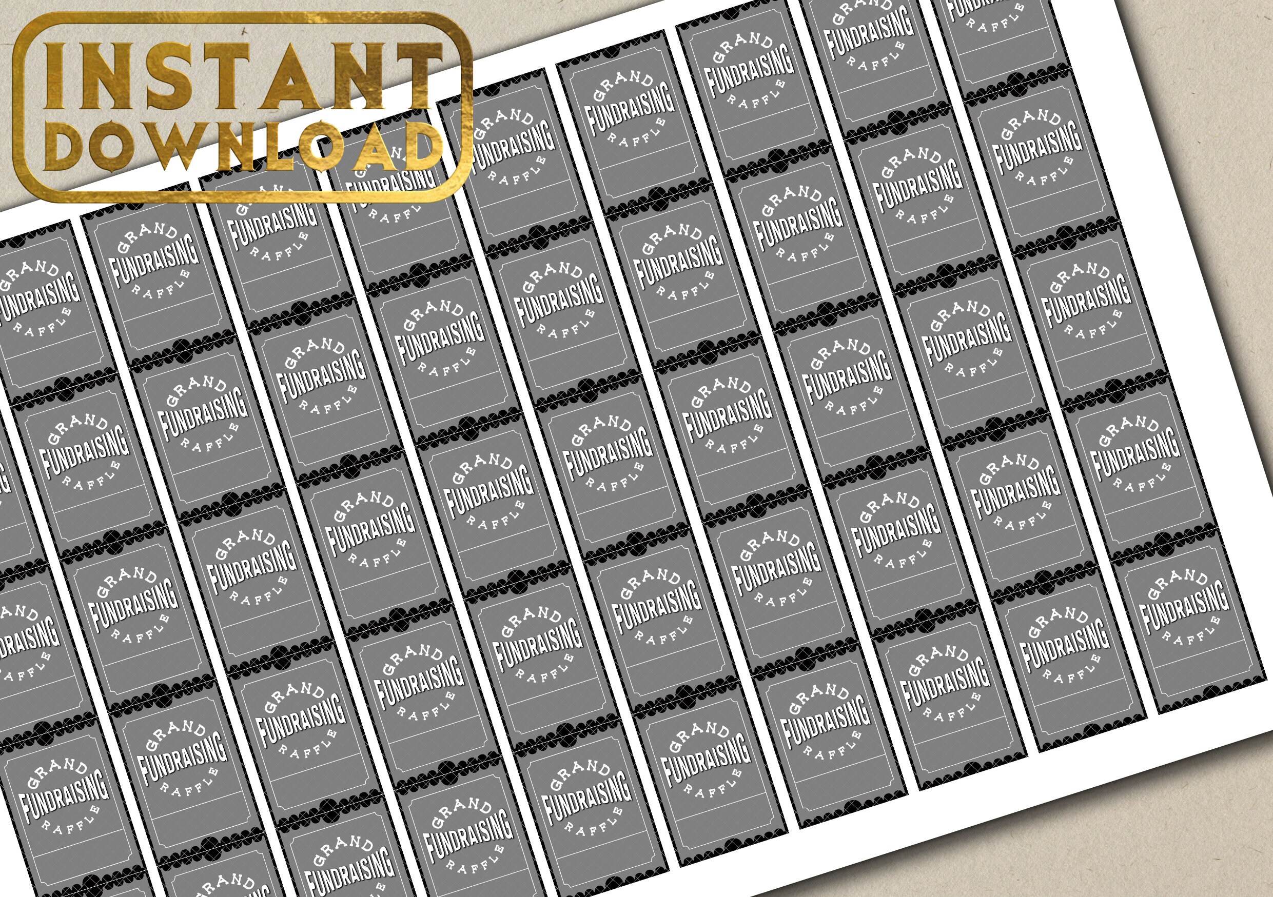 GRAND FUNDRAISING RAFFLE Tickets, Fundraising Tickets, Activity Ticket ...