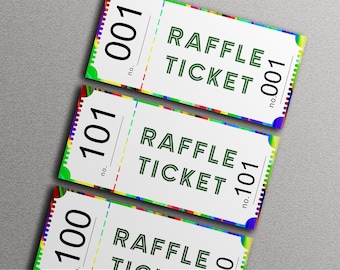 RAFFLE TICKET NUMBERS, Raffle Ticket, Activity Raffle Ticket ...