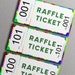 RAFFLE TICKET COUPON, Raffle Ticket Numbers, Activity Raffle Ticket ...