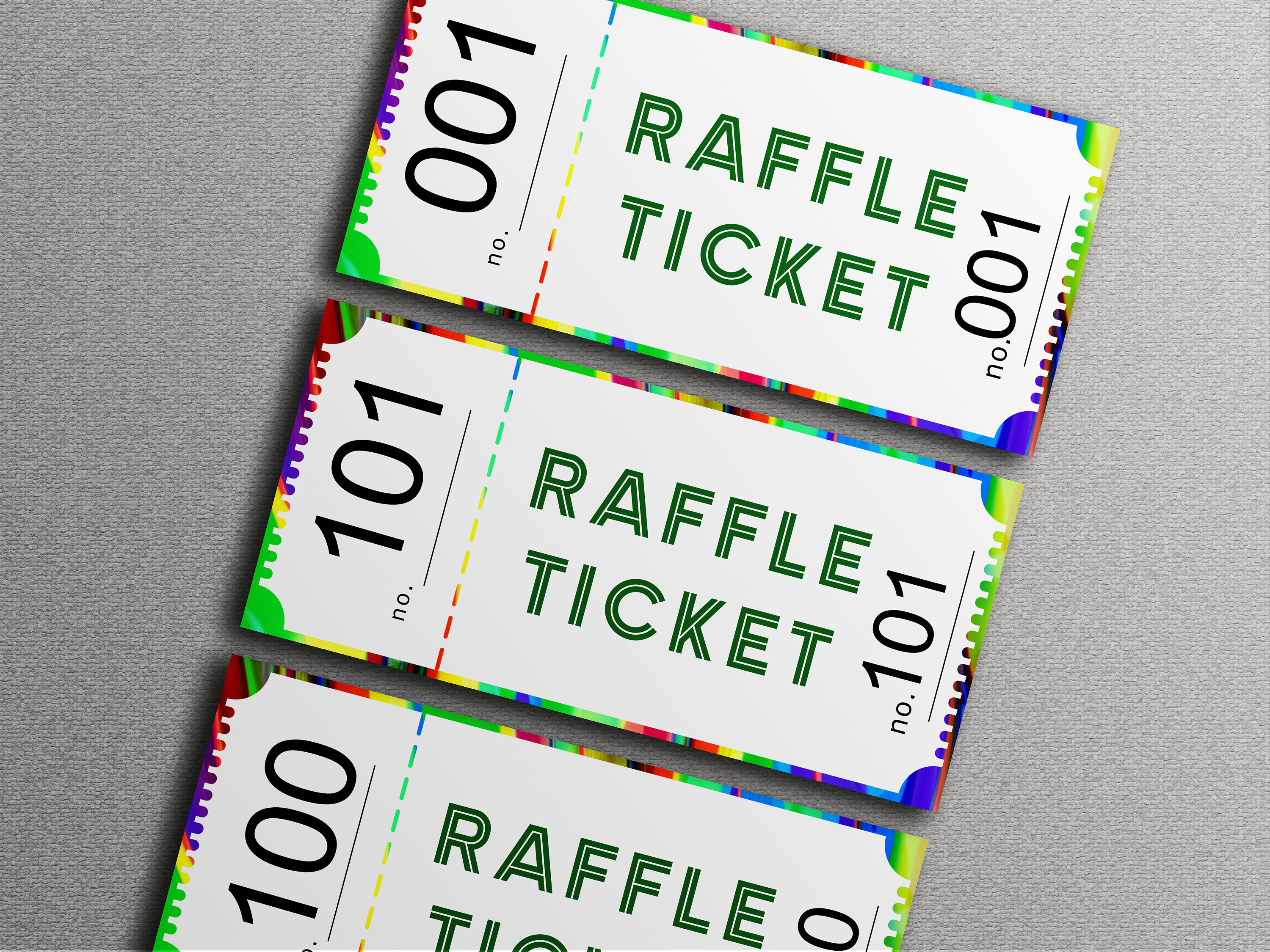 RAFFLE TICKET COUPON, Raffle Ticket Numbers, Activity Raffle Ticket ...