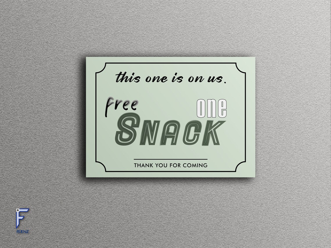 Printable Snack Voucher, Event Ticket, Party Coupons - Etsy