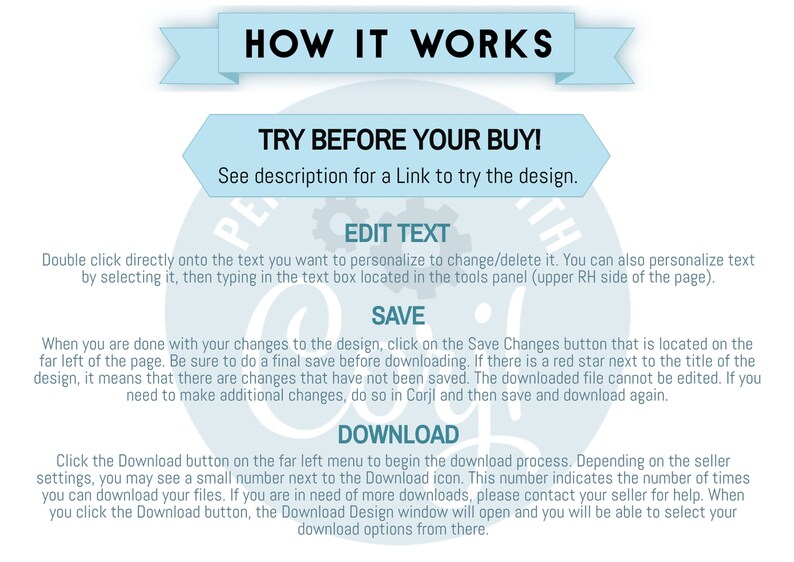 Editable Business Card Template, Personalized Business Card Template ...