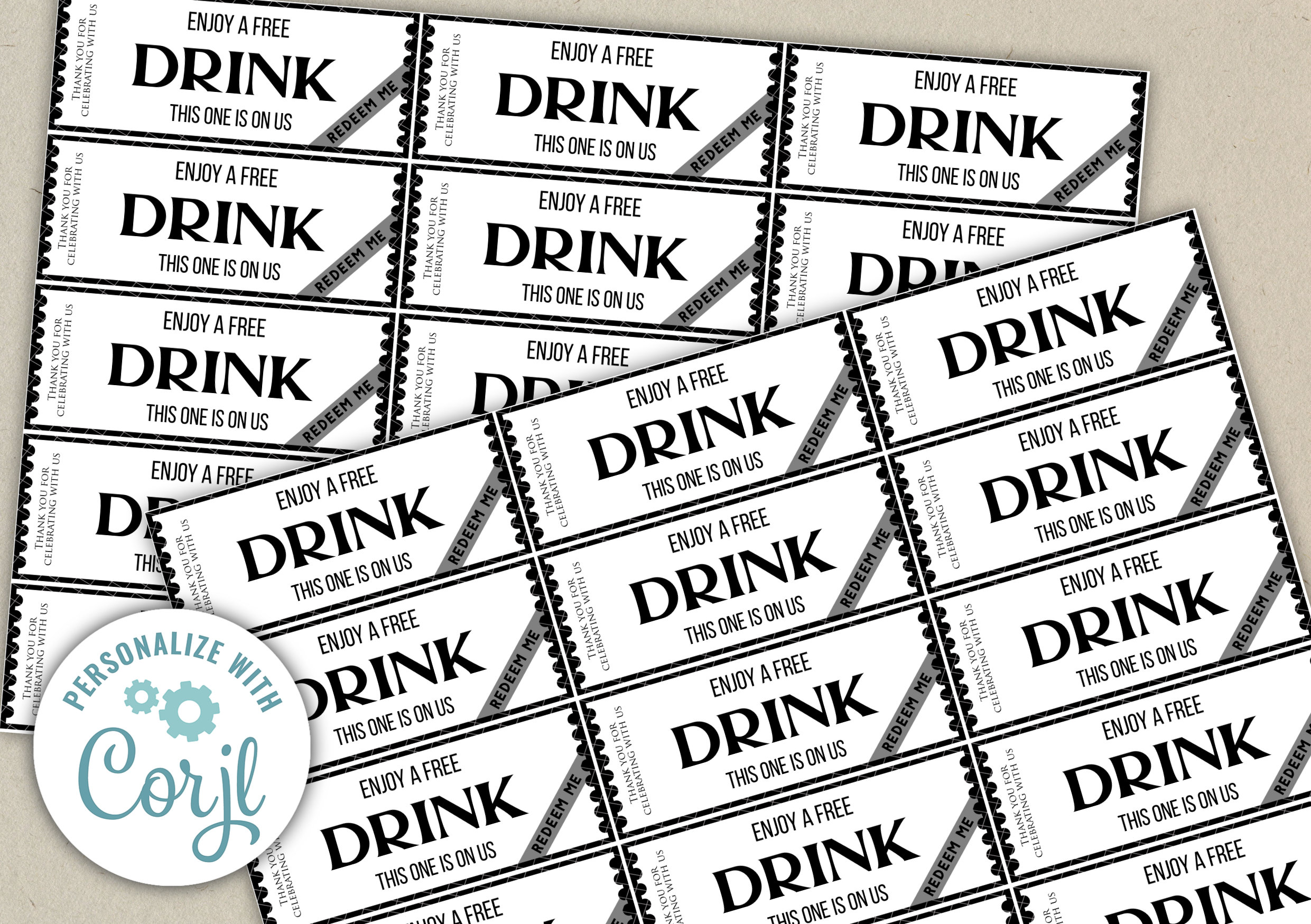 EDITABLE-CUSTOMIZABLE Ticket Voucher, Printable, Event Ticket, Editable ...