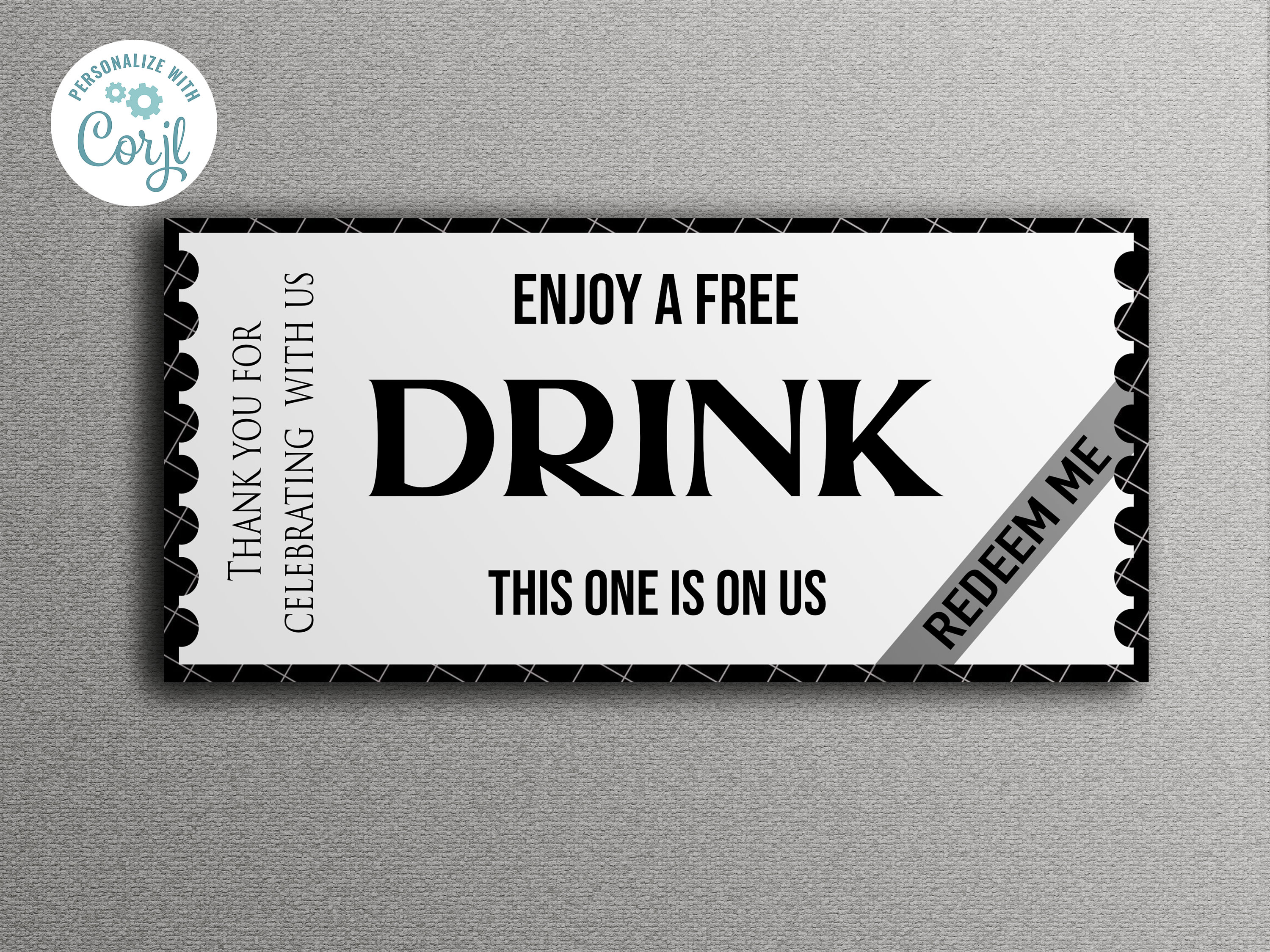 EDITABLE-CUSTOMIZABLE Ticket Voucher, Printable, Event Ticket, Editable ...