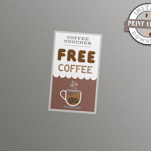 Printable Free Coffee Voucher Ticket (PDF & PNG) - Etsy