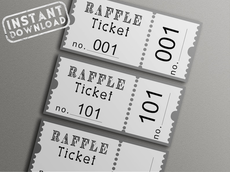 RAFFLE TICKET COUPON, Raffle Ticket, Activity Raffle Ticket Numbers ...